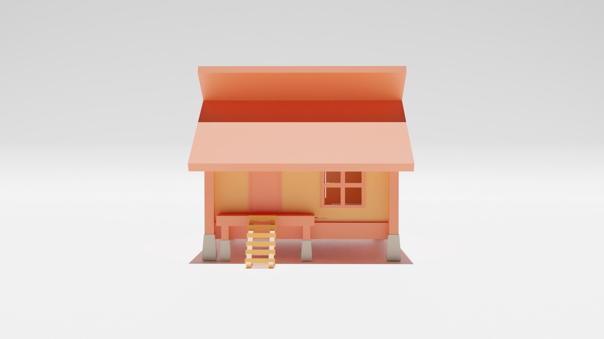 Low Poly House 3D Model - TurboSquid 2411570