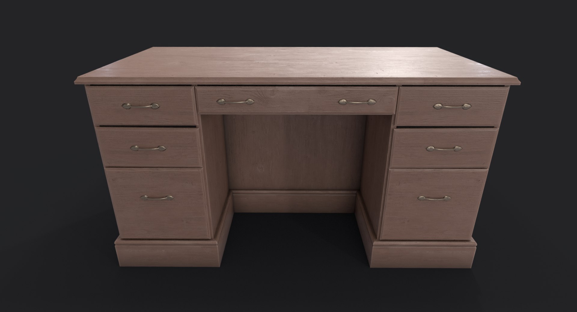 3D Model Executives Desk - TurboSquid 1255301