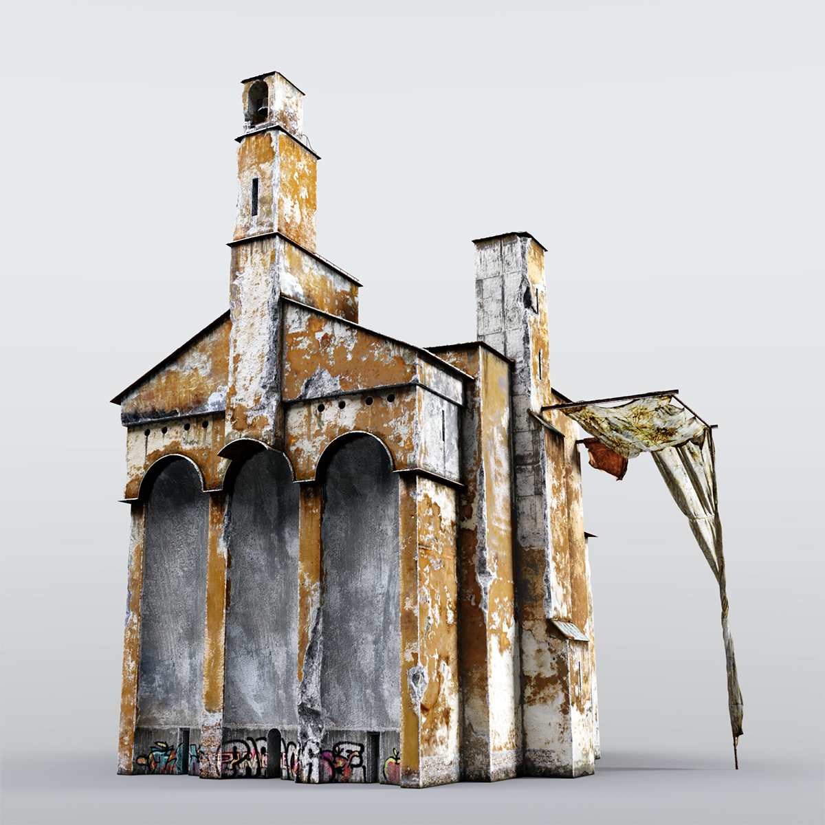 3D cathedral romanesque architecture model - TurboSquid 1202612