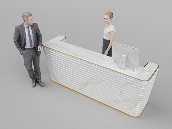 3D Reception Desk - 081 model - TurboSquid 1994873