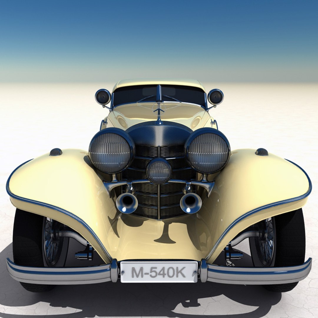 Mercedes M-540k 3d Model