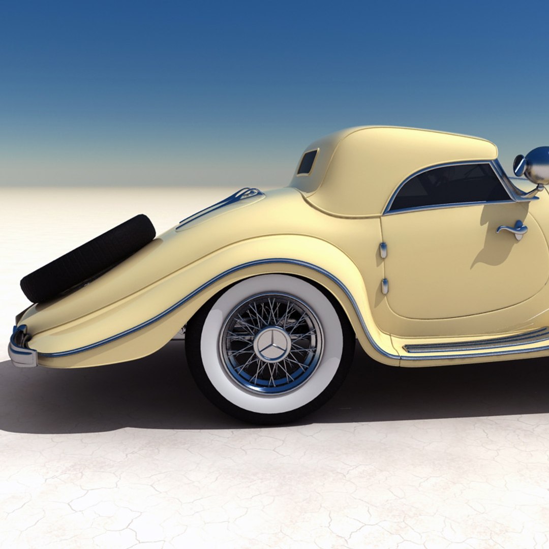 Mercedes M-540k 3d Model