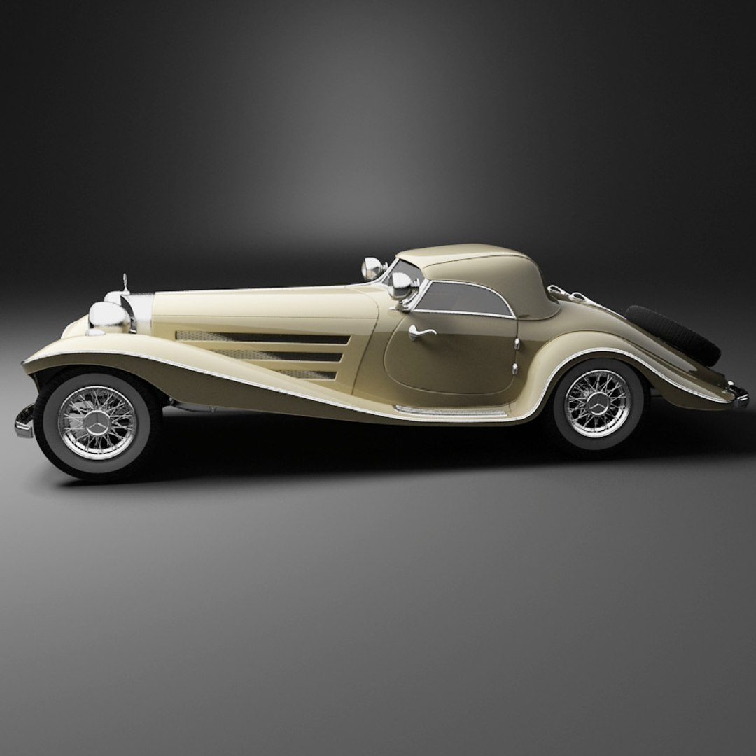 Mercedes M-540k 3d Model