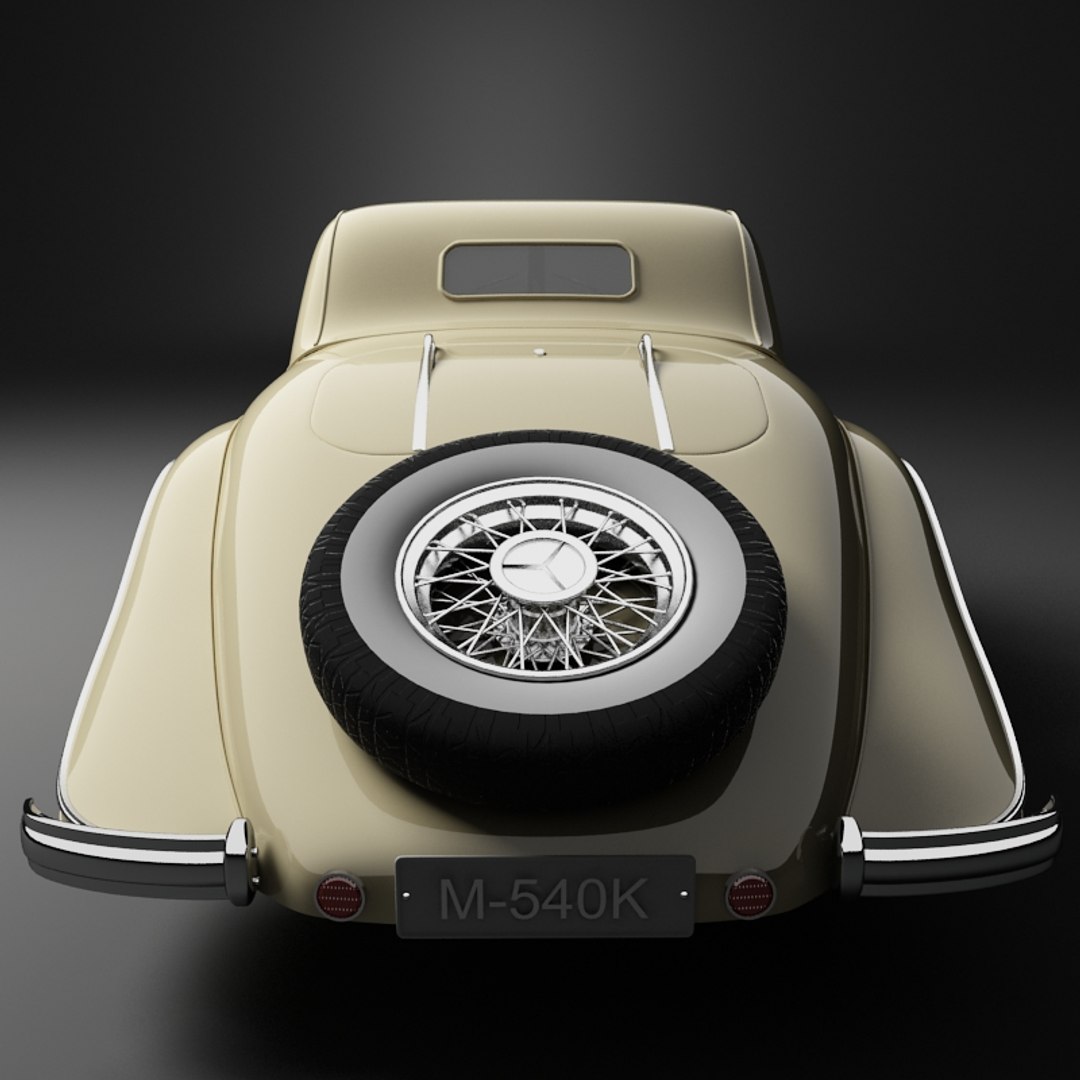 Mercedes M-540k 3d Model