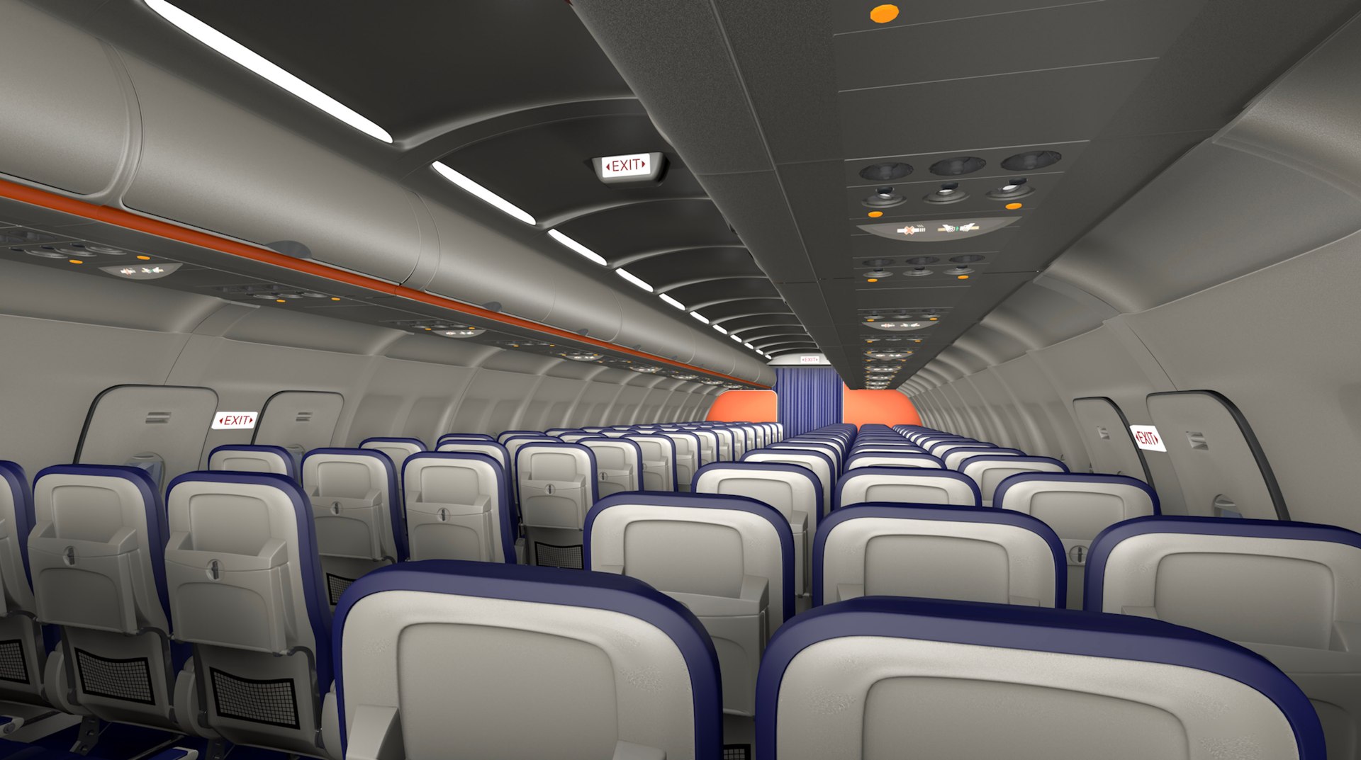 Interior Airbus A320 Model - TurboSquid 1390826