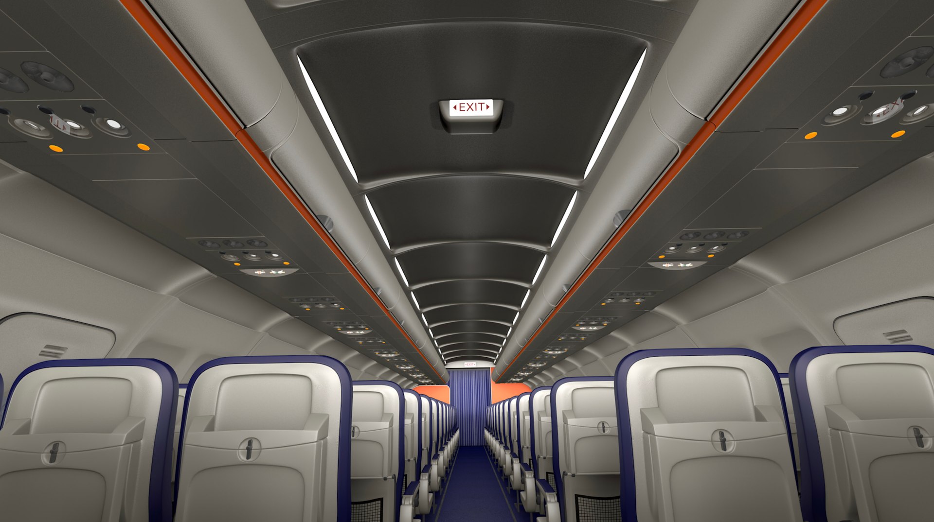 Interior Airbus A320 Model - TurboSquid 1390826
