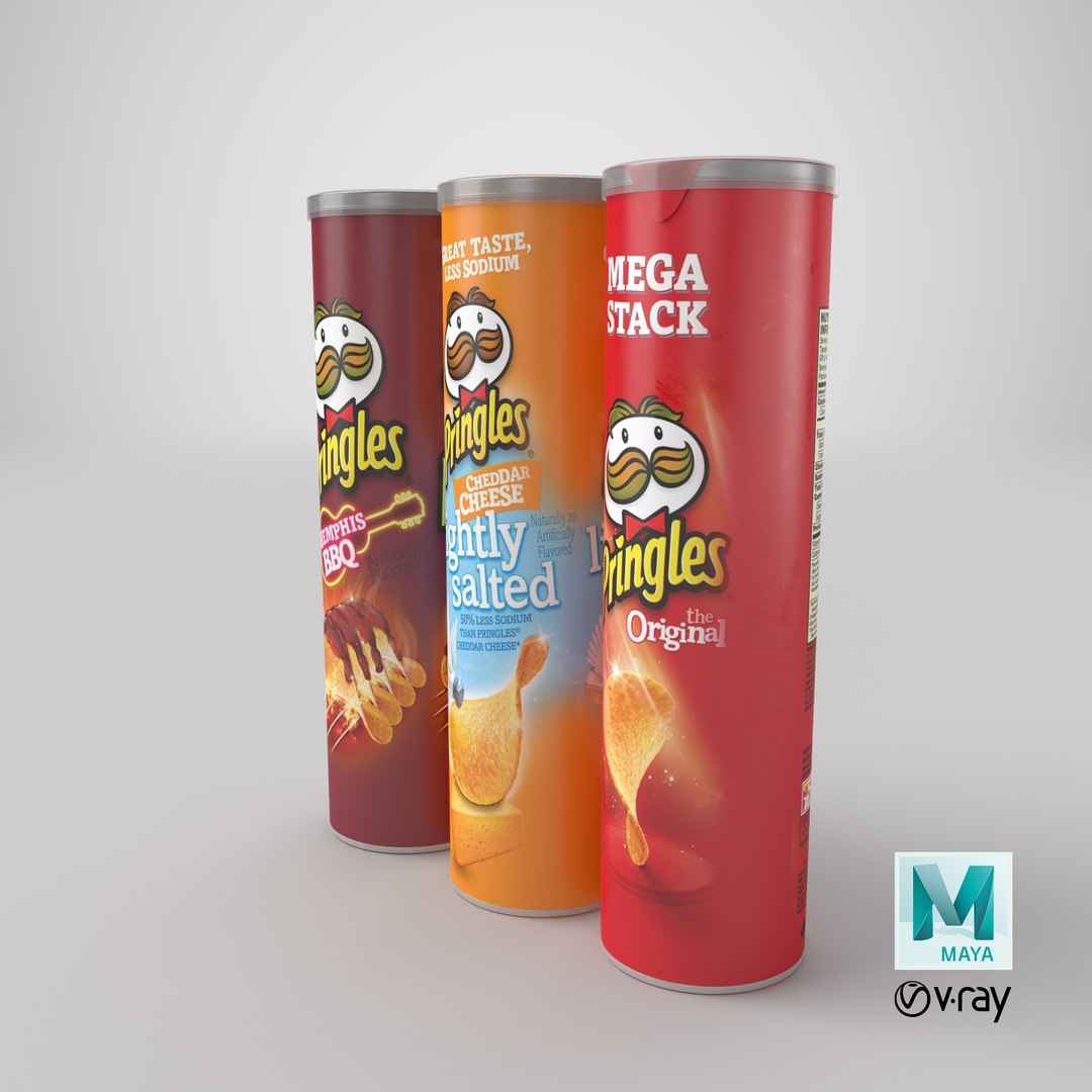 3D Pringles Modeled Model - TurboSquid 1361454