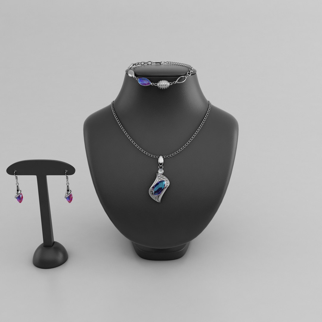 Set Necklace 3d Model