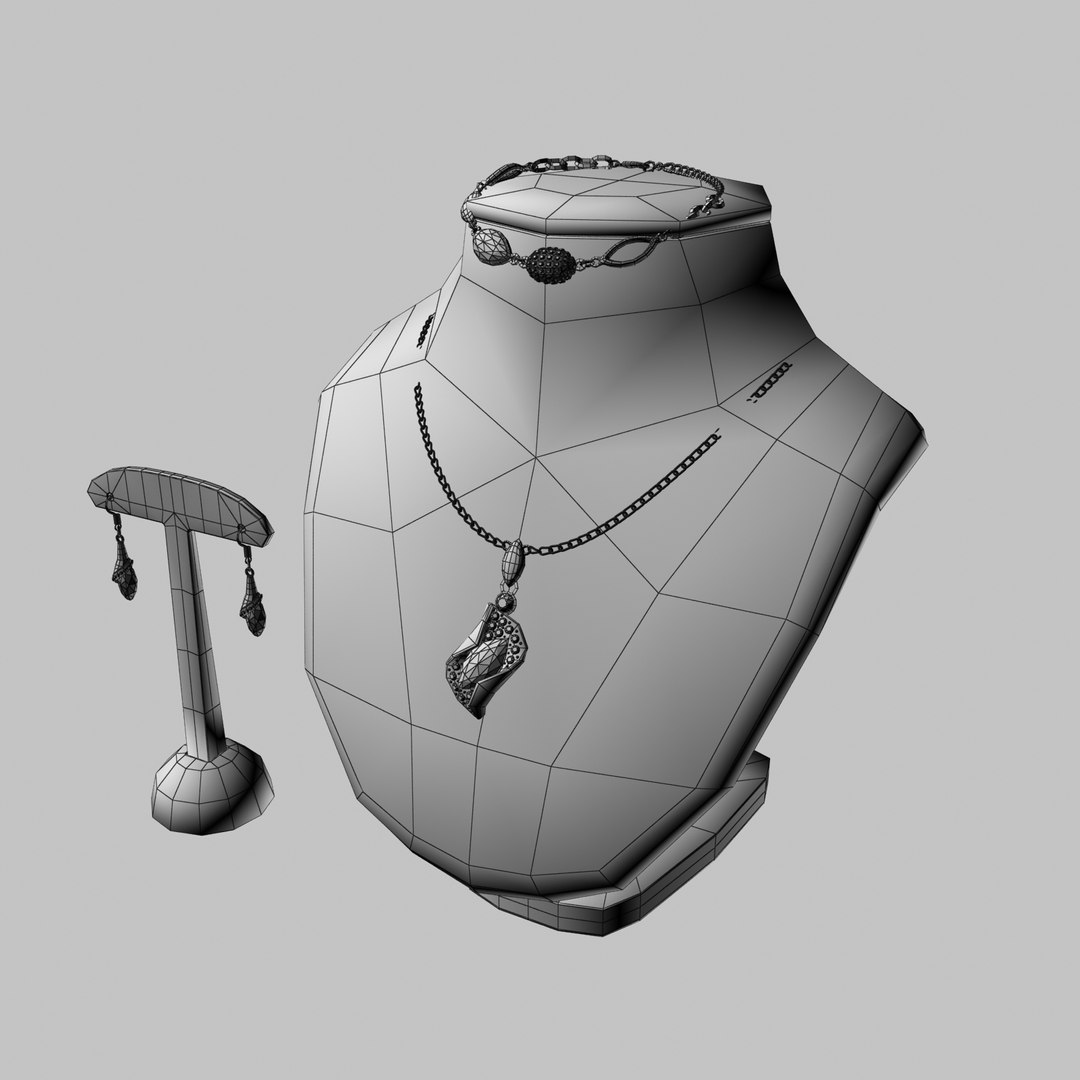 Set Necklace 3d Model