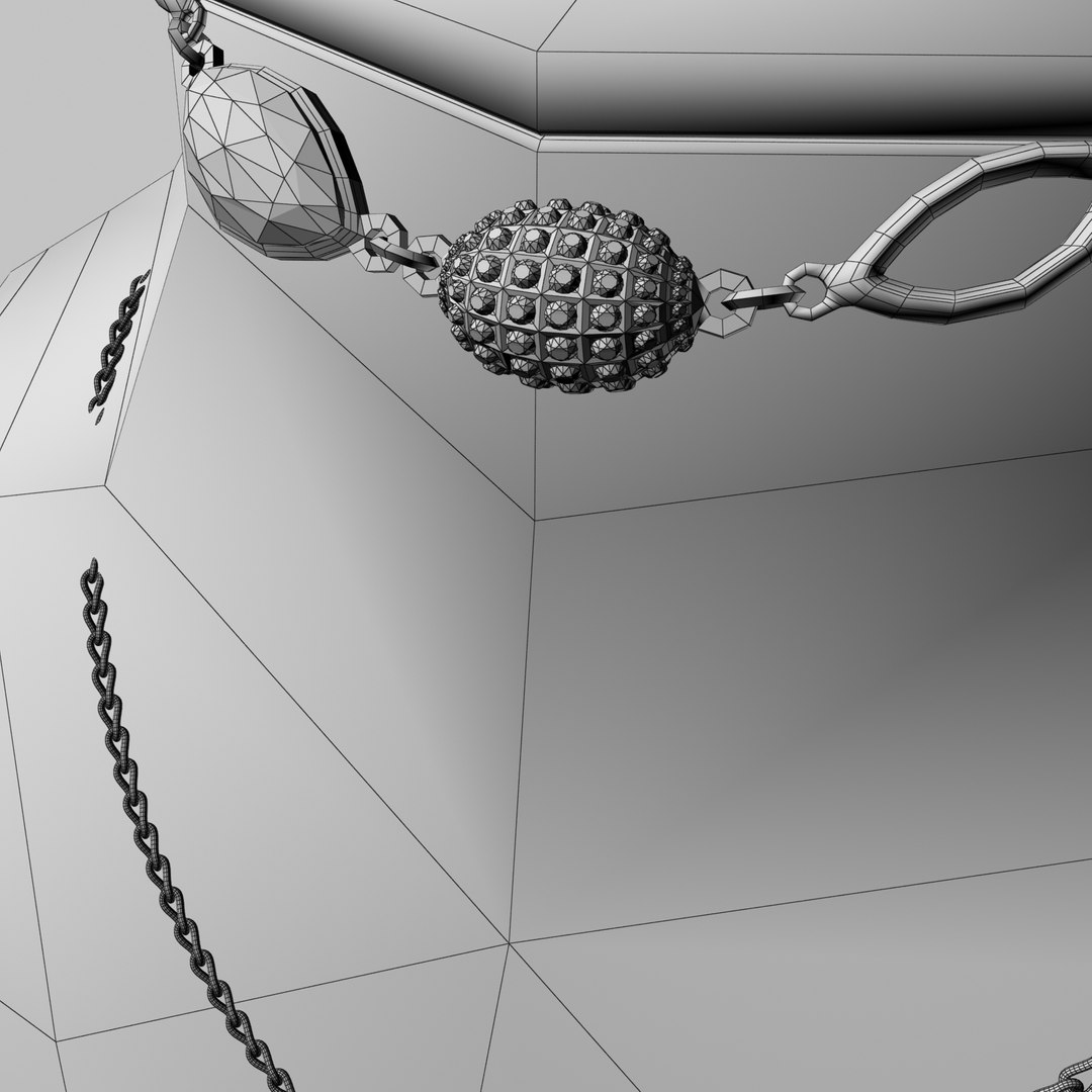 Set Necklace 3d Model