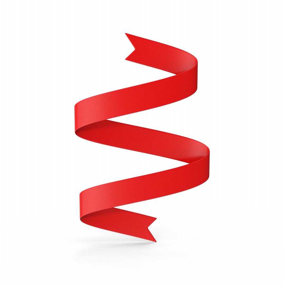 3D Curly Ribbon model - TurboSquid 2073864