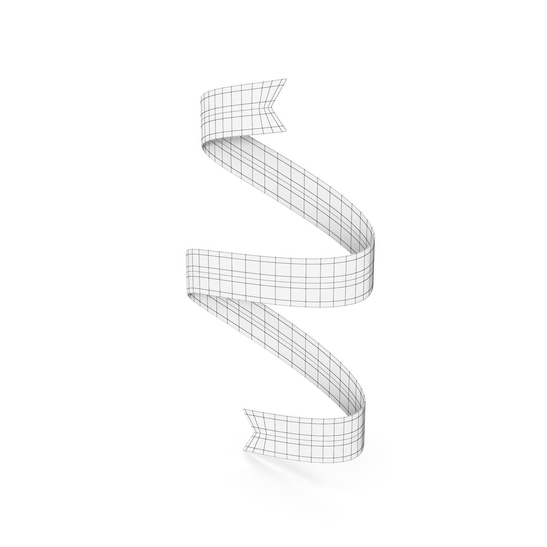 3D Curly Ribbon model - TurboSquid 2073864