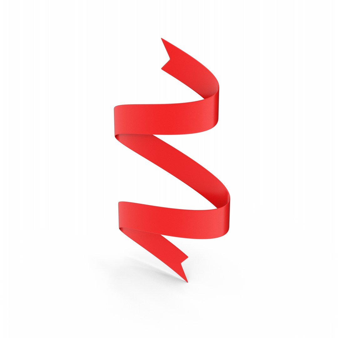 3D Curly Ribbon model - TurboSquid 2073864