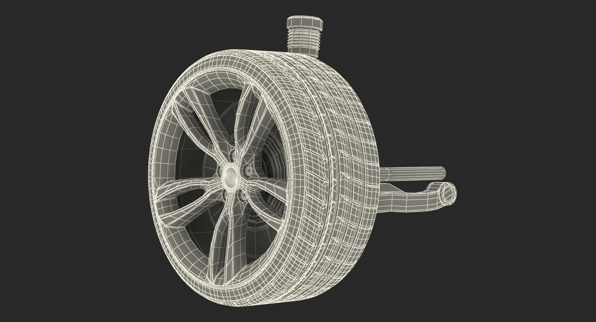 3D Car Rear Suspension Wheel Model - TurboSquid 1192508