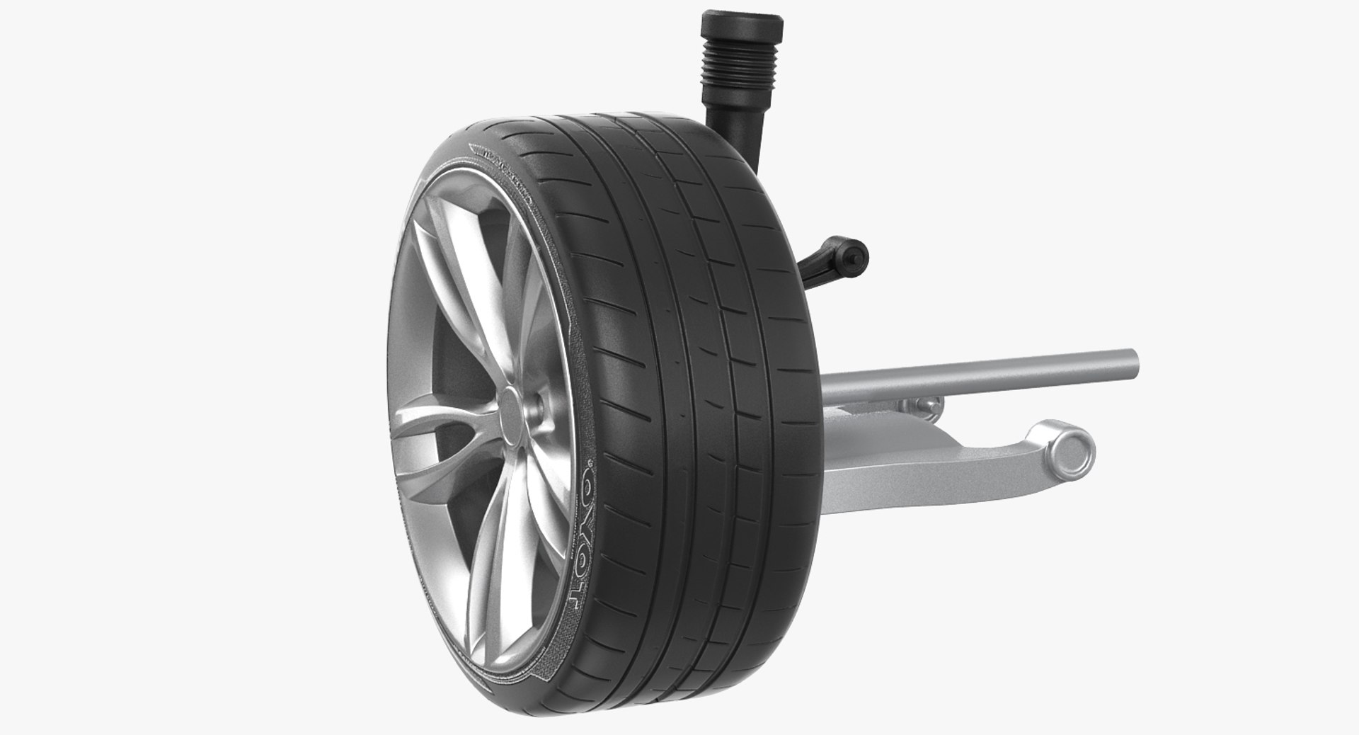 3D Car Rear Suspension Wheel Model - TurboSquid 1192508