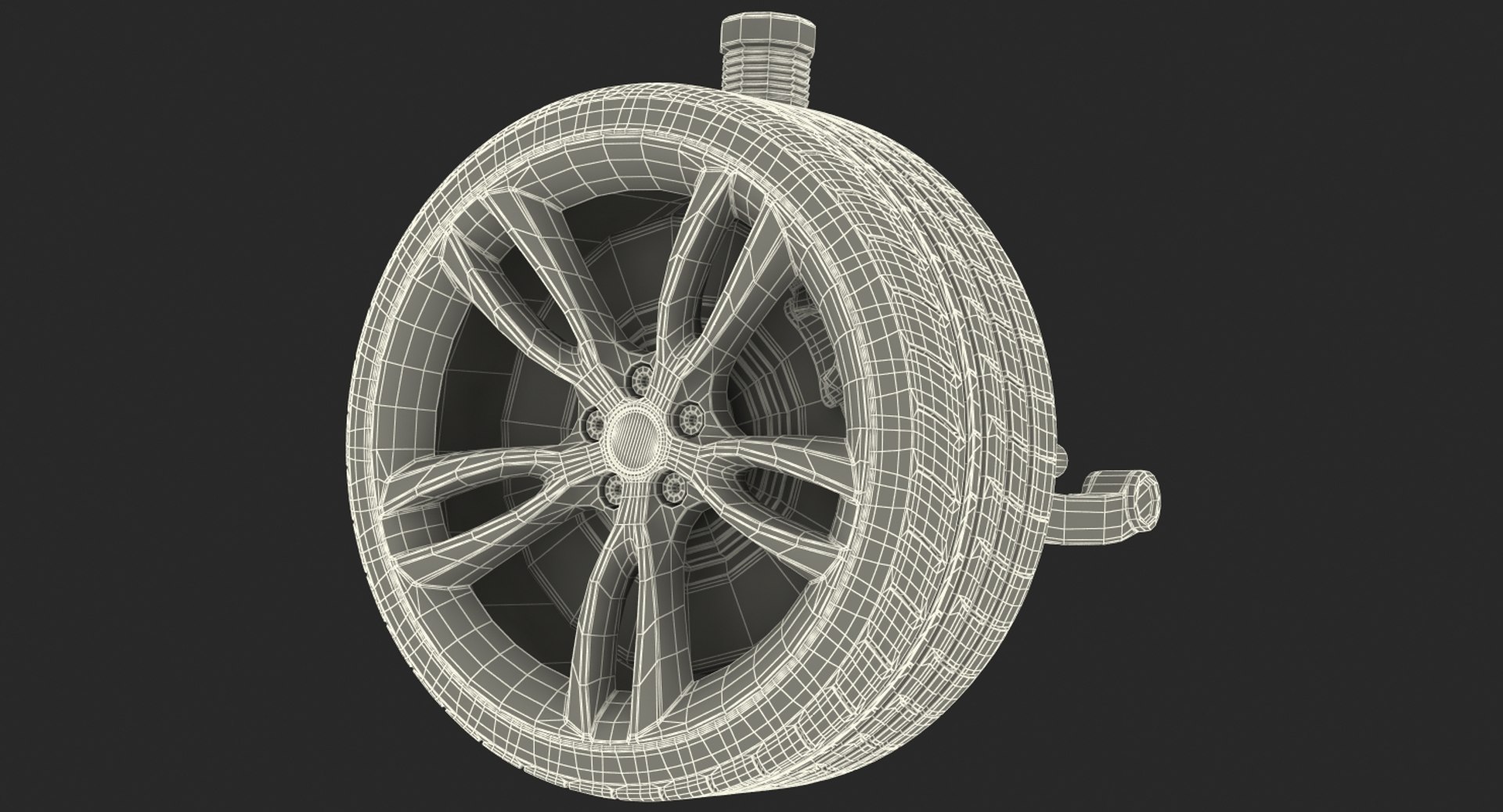 3D Car Rear Suspension Wheel Model - TurboSquid 1192508