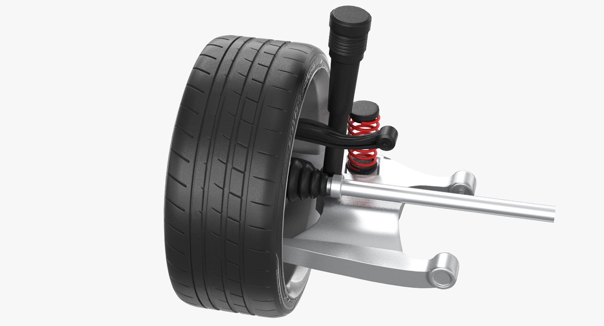 3D Car Rear Suspension Wheel Model - TurboSquid 1192508