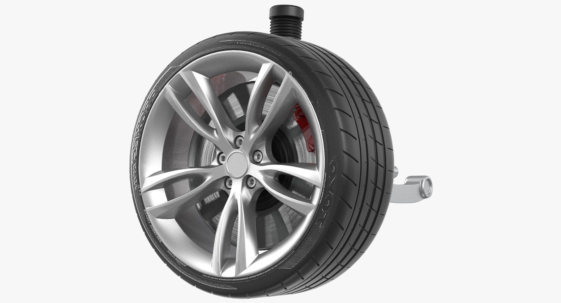 3D Car Rear Suspension Wheel Model - TurboSquid 1192508