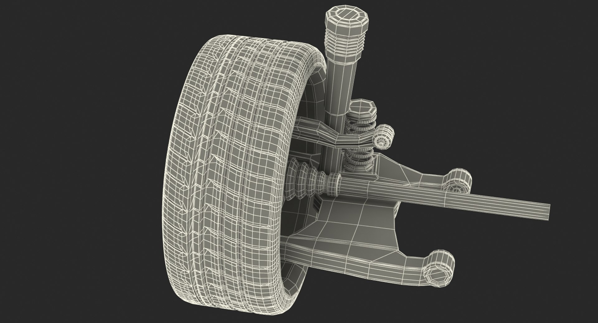 3D Car Rear Suspension Wheel Model - TurboSquid 1192508