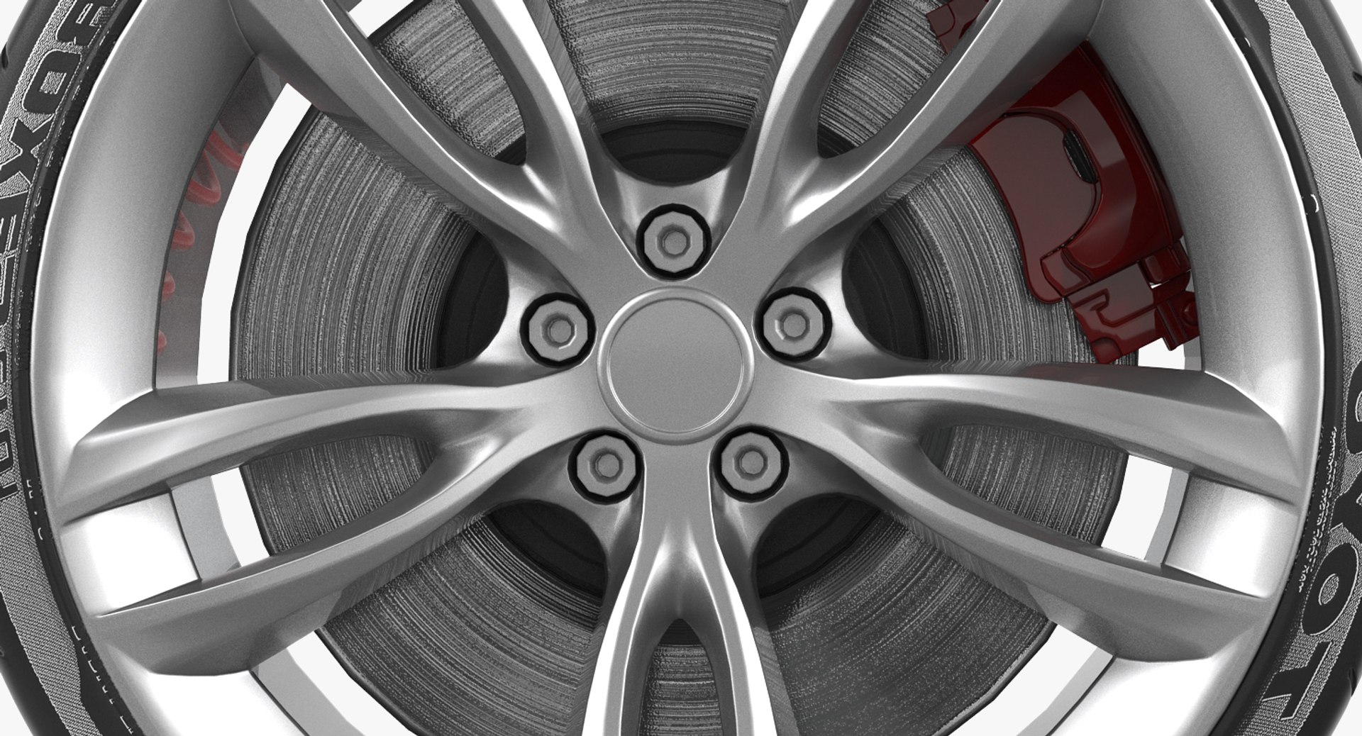 3D Car Rear Suspension Wheel Model - TurboSquid 1192508