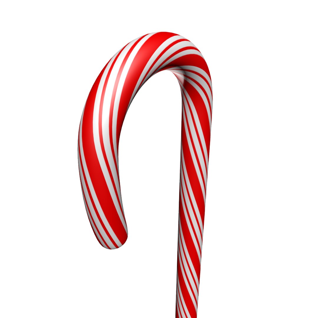 candy cane double red 3d max