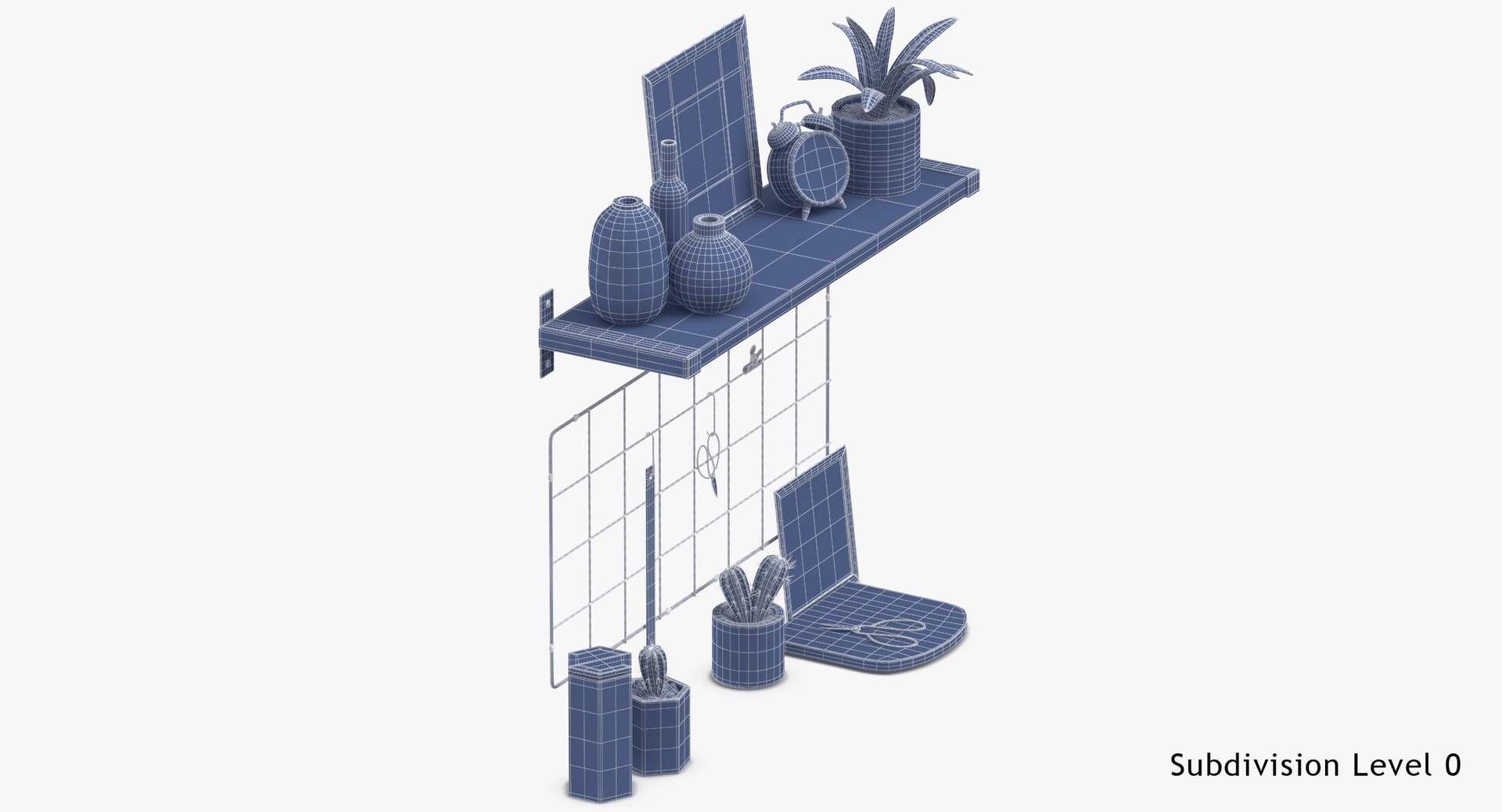 Designer shelf set 02 3D - TurboSquid 1303666