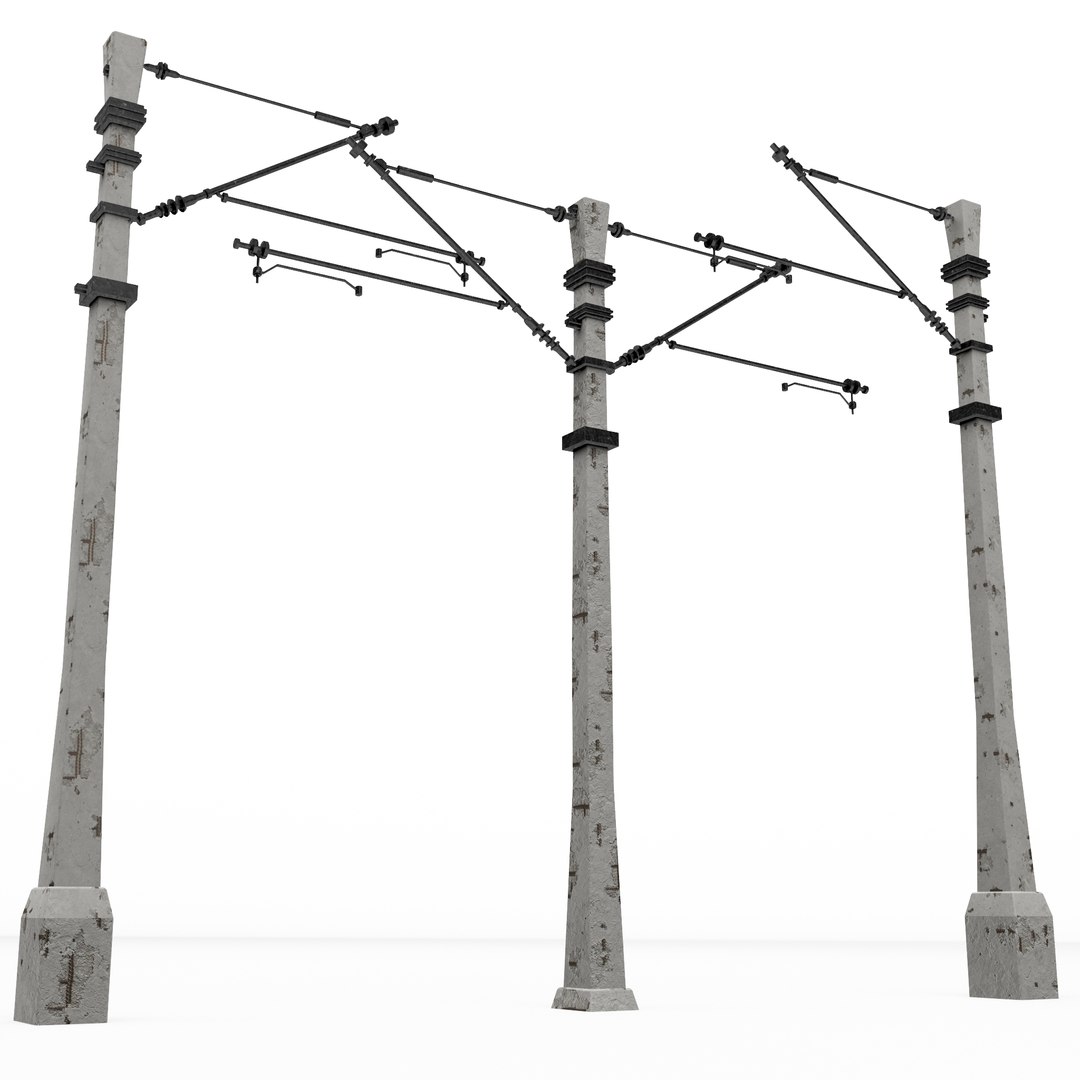 3D Model Train Pole - TurboSquid 1640994