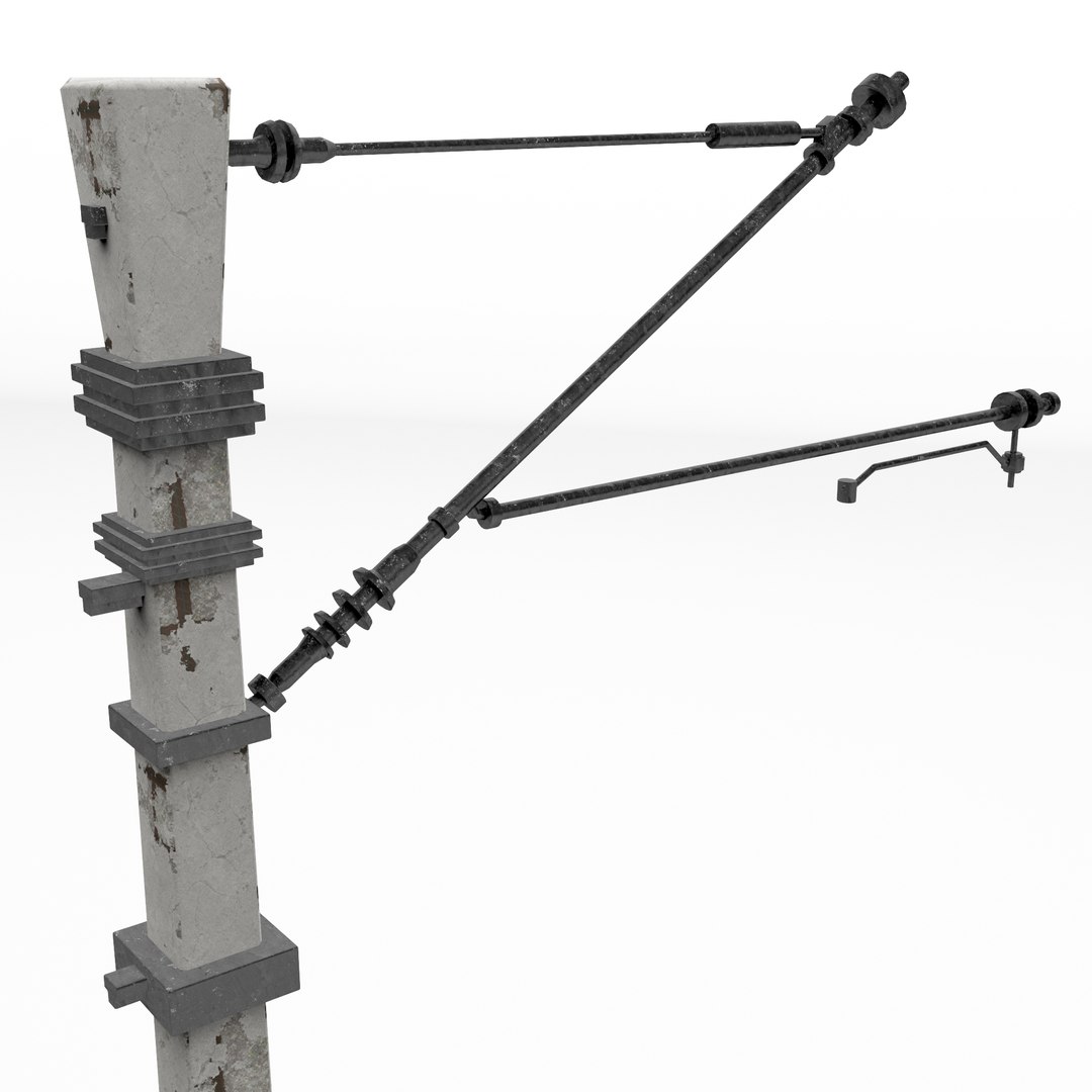 3D Model Train Pole - TurboSquid 1640994