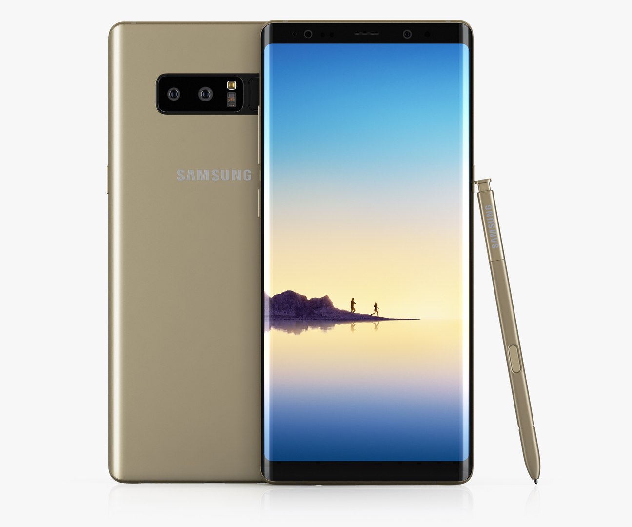 Samsung Galaxy Note8 Colors 3D Model - TurboSquid 1198055