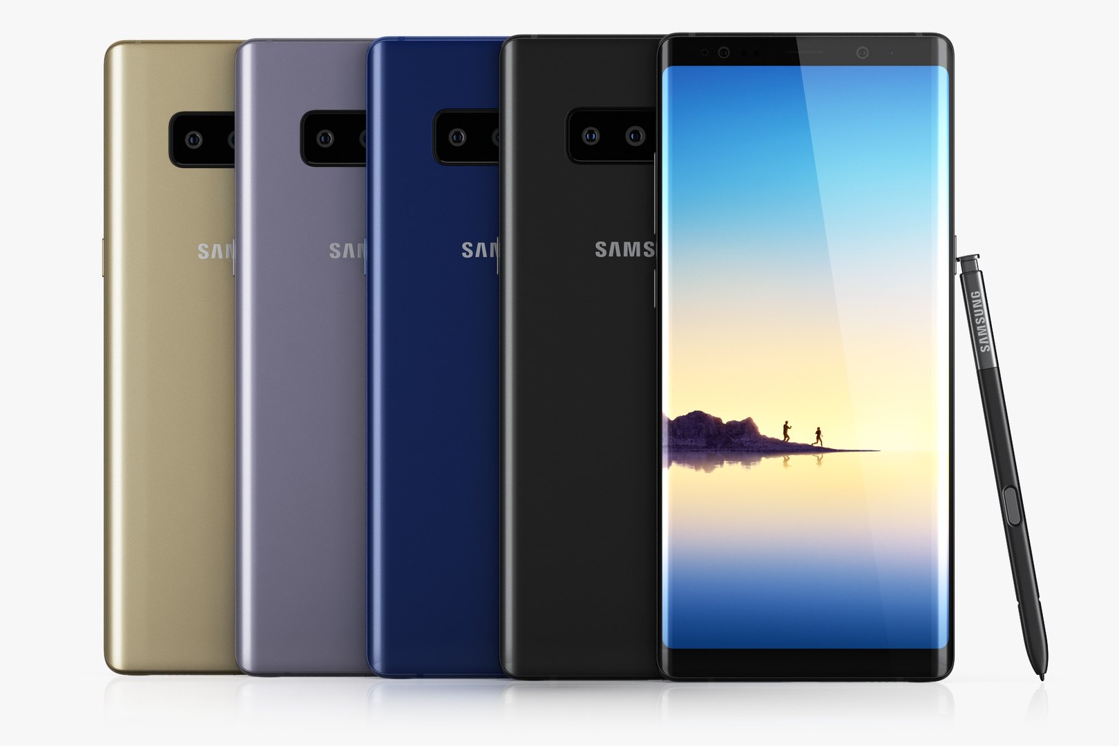 Samsung Galaxy Note8 Colors 3D Model - TurboSquid 1198055