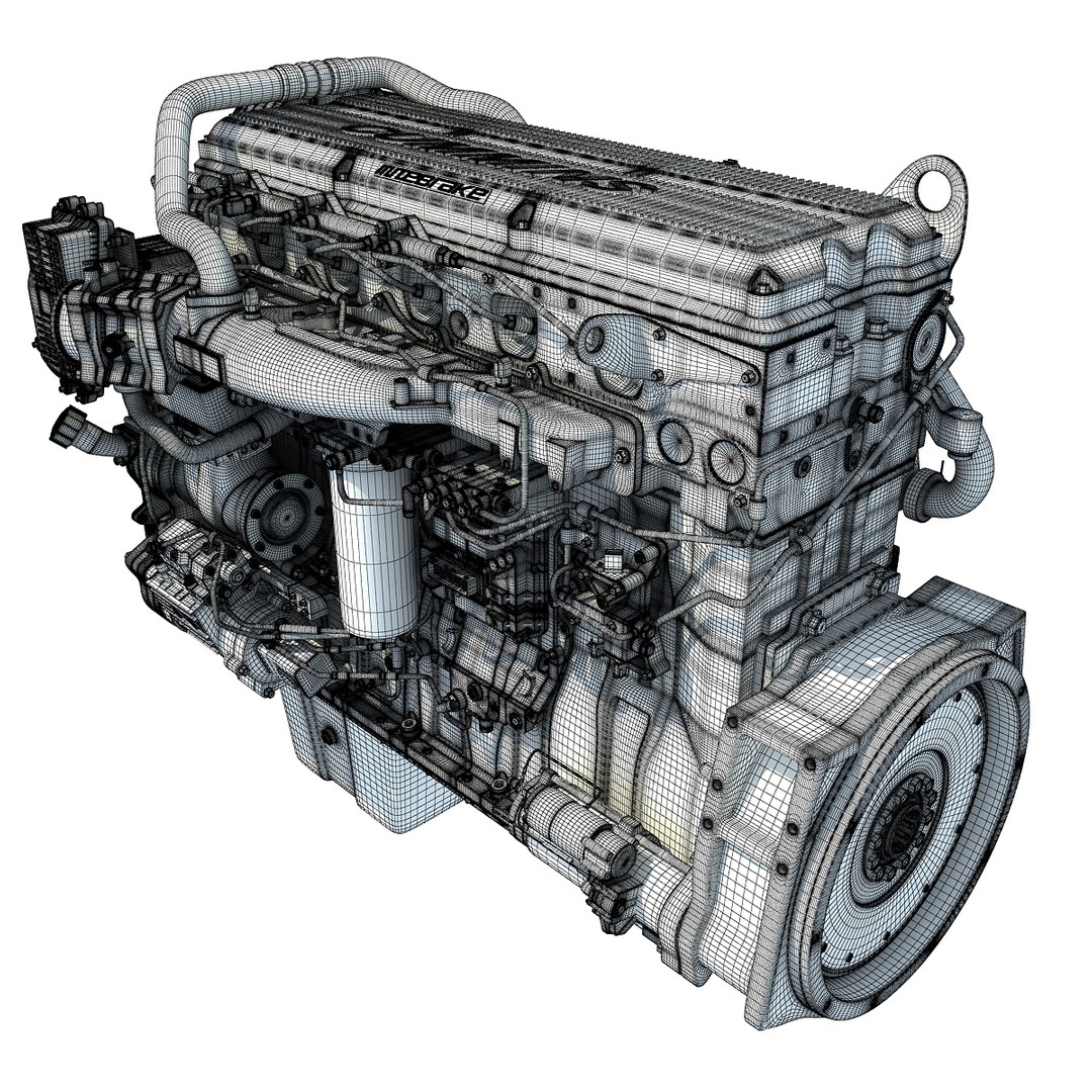 3d Model Isx15 Cummins Diesel Engine