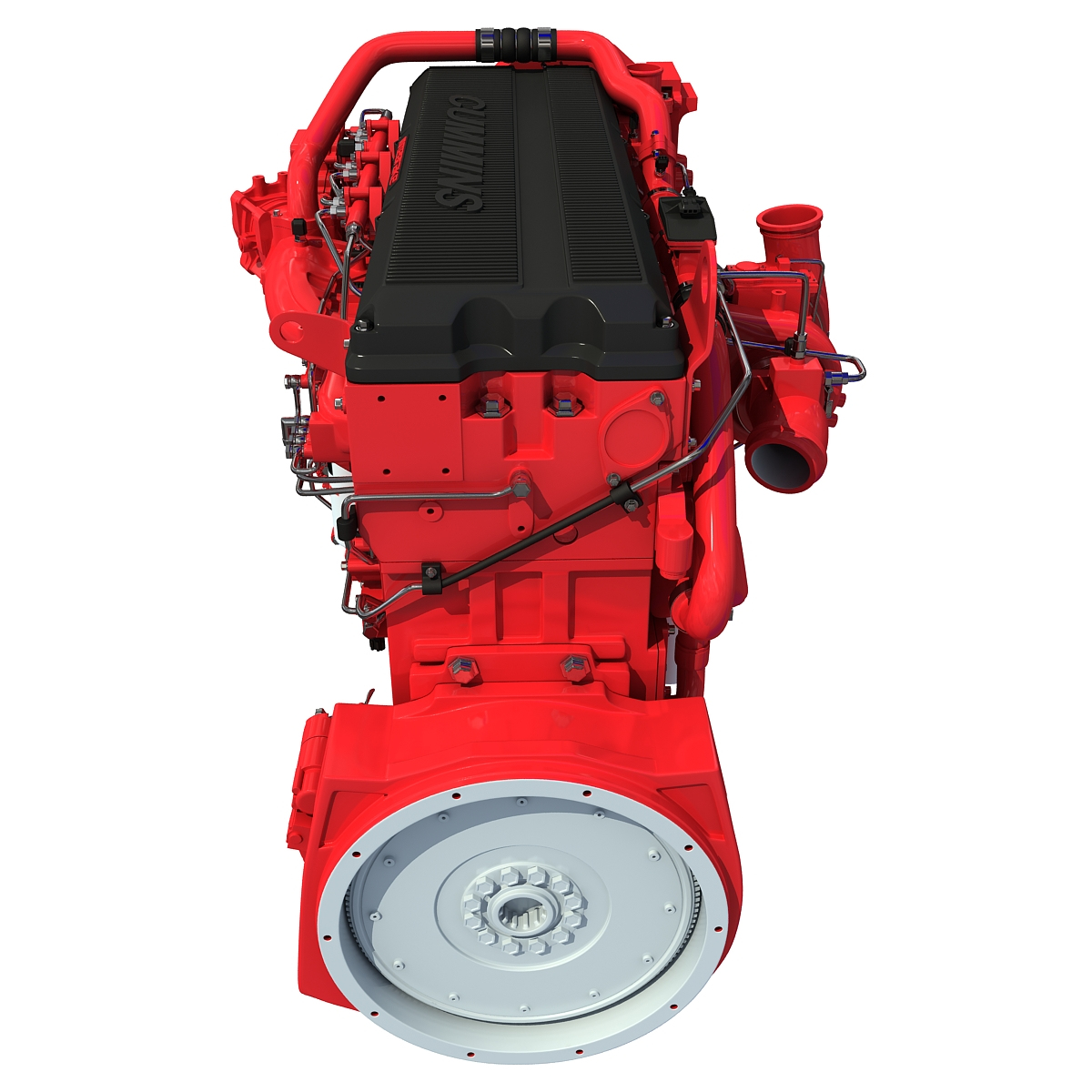 3d model isx15 cummins diesel engine