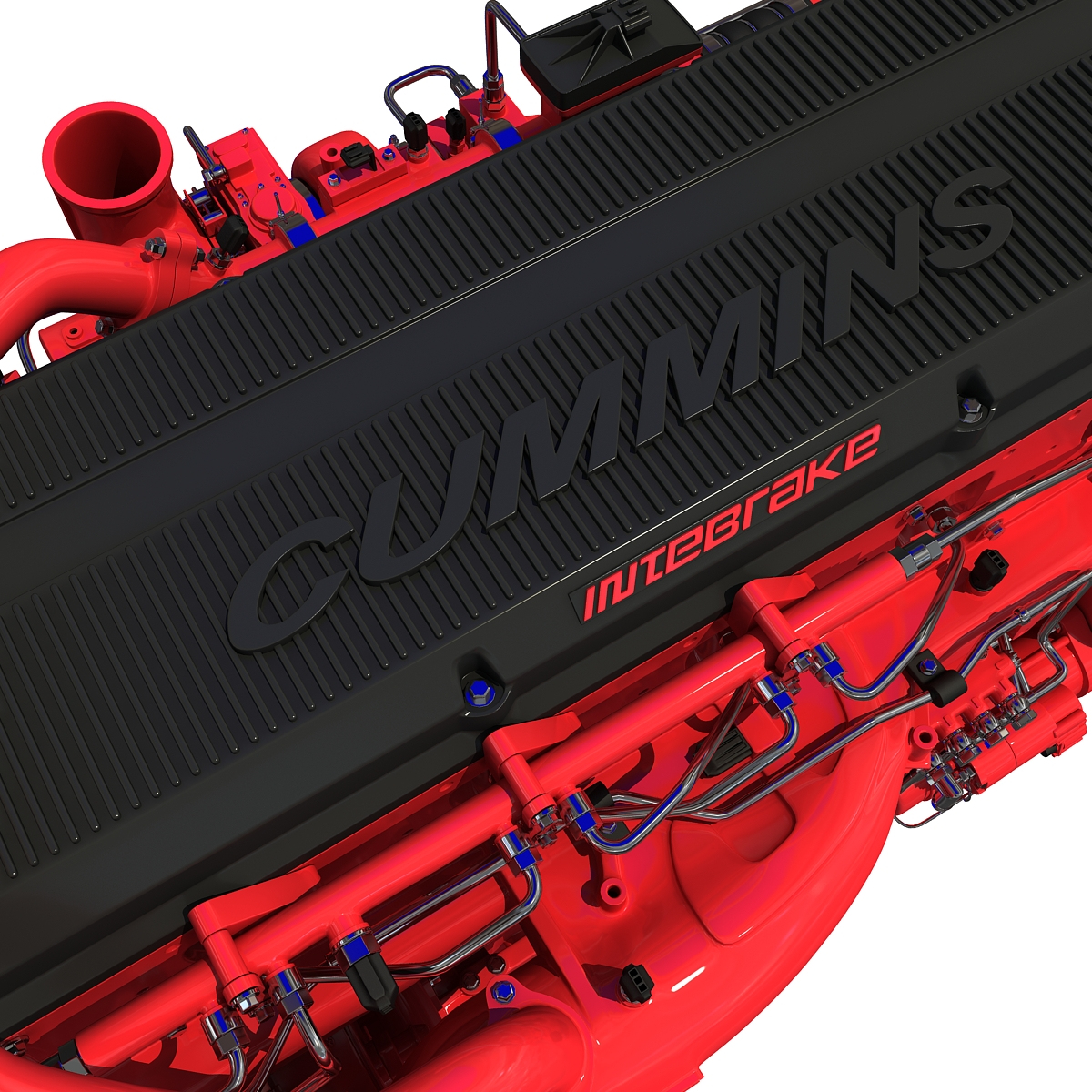 3d model isx15 cummins diesel engine