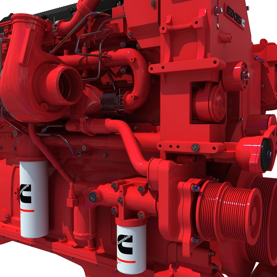 3d Model Isx15 Cummins Diesel Engine