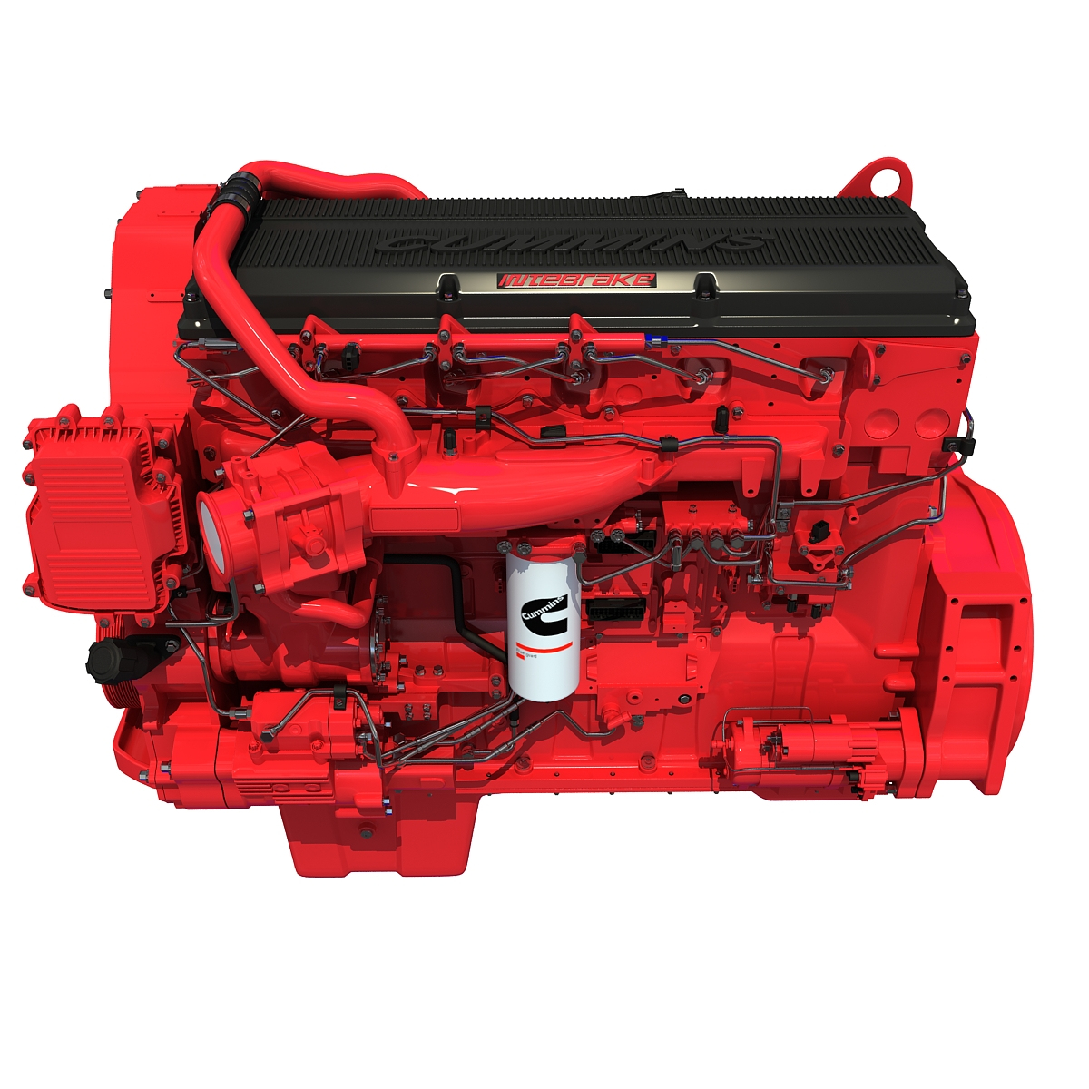 3d model isx15 cummins diesel engine