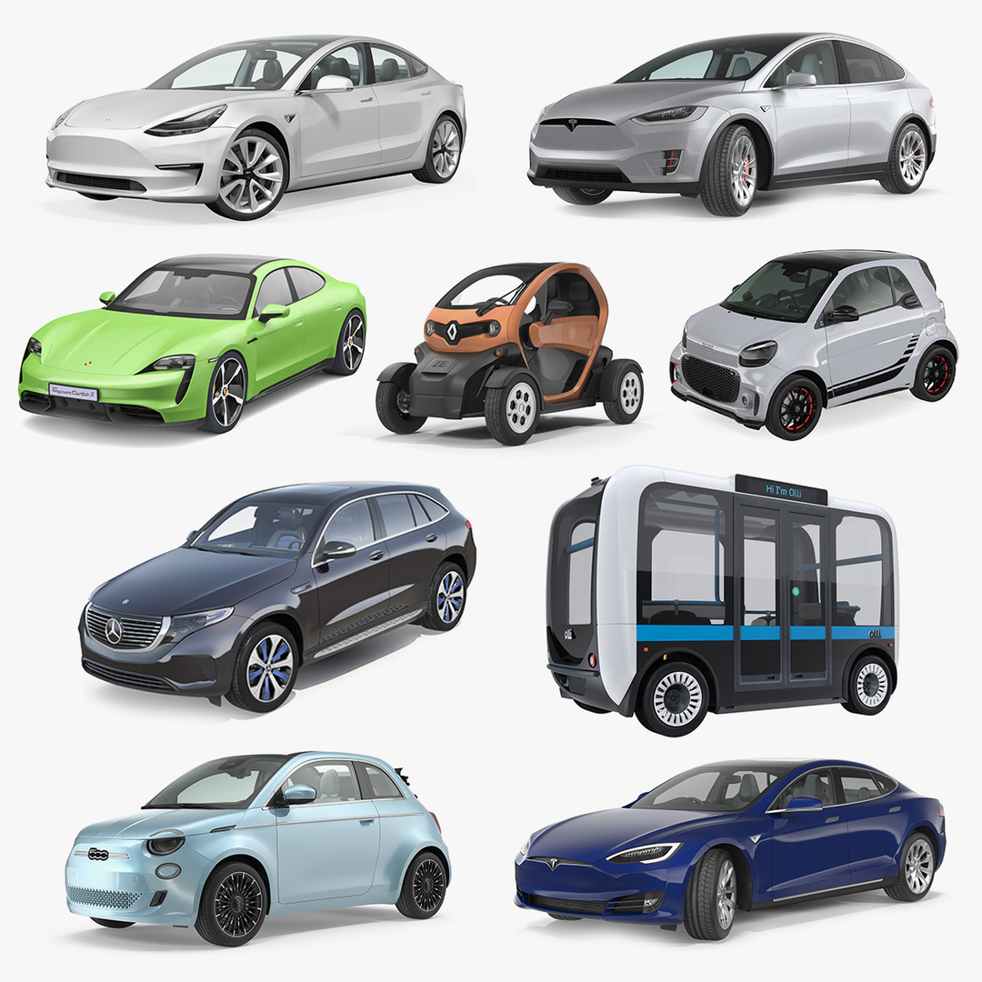 Electric Cars Collection 3 3D model - TurboSquid 1776009