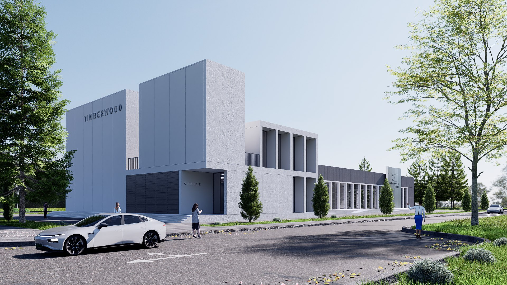 Convention Center Model - TurboSquid 2390081