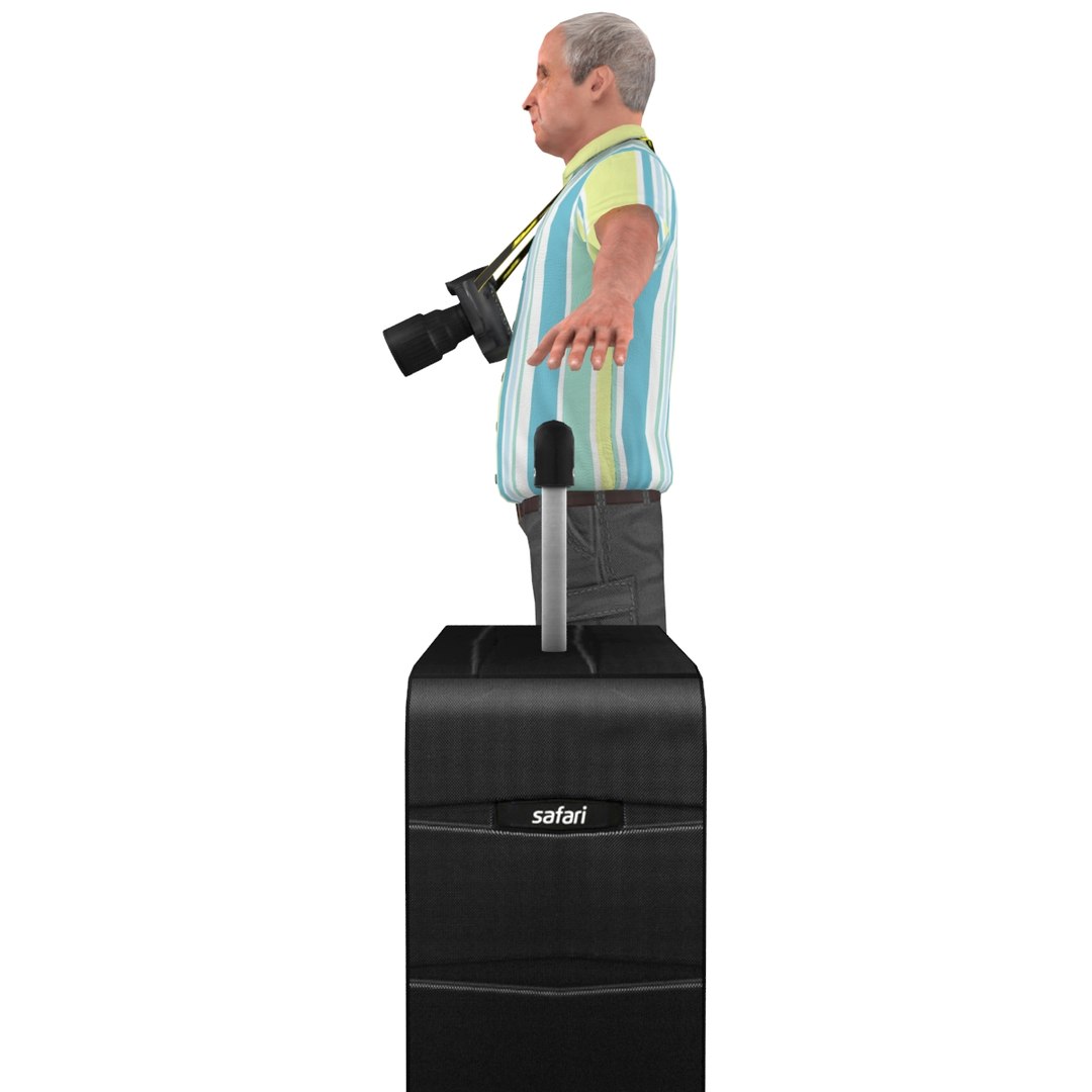 3D tourist man games model - TurboSquid 1306048