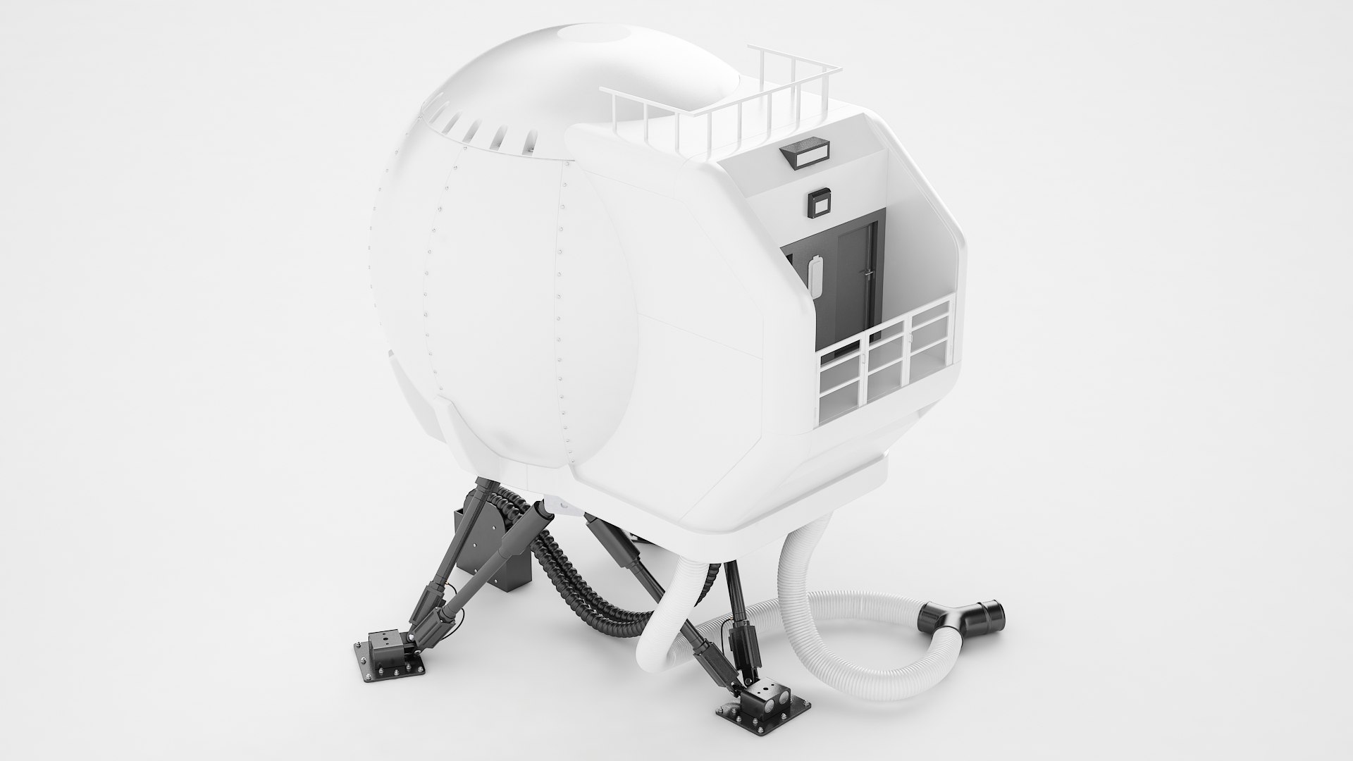 3D Air Flight Simulator 01 Model - TurboSquid 2290613
