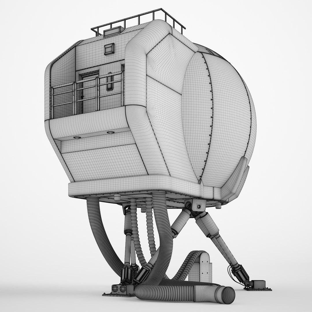 3D Air Flight Simulator 01 Model - TurboSquid 2290613