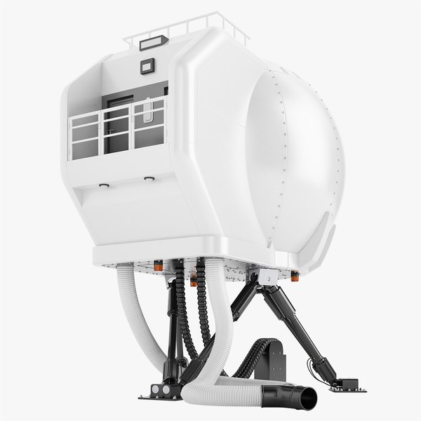 modelo 3d Simulador de vuelo aéreo 01 - TurboSquid 2290613