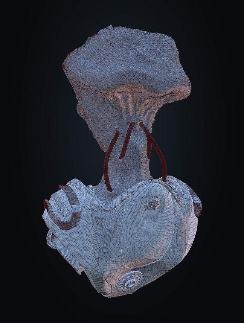3d Alien Sculpted Zbrush Model