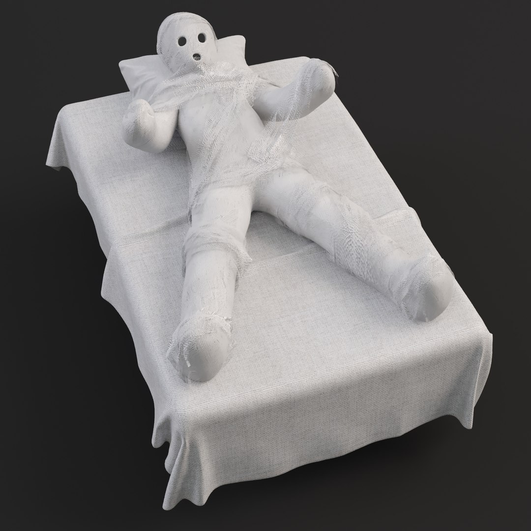 3D Hospital Zombie Patient Model - TurboSquid 1436027