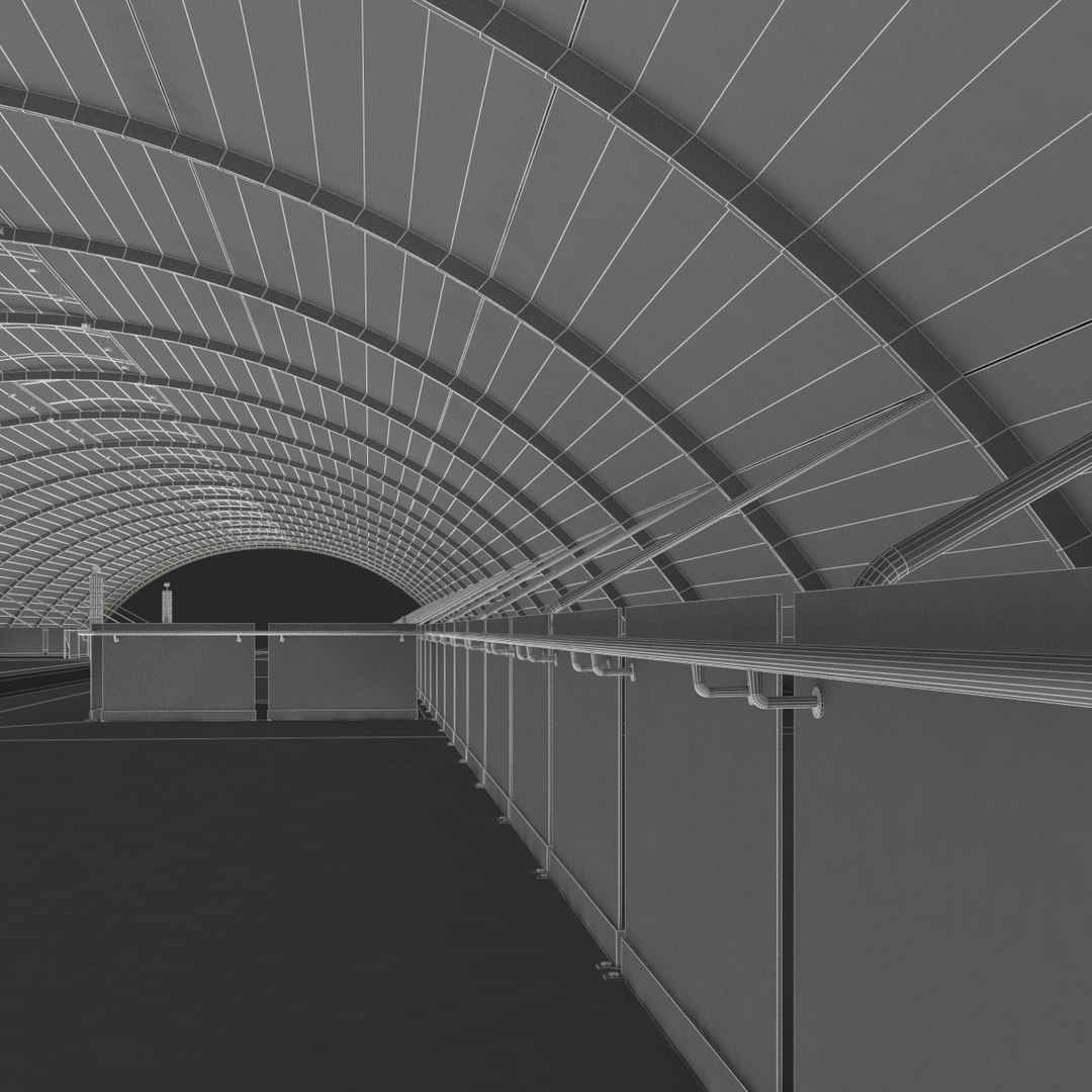3d Subway Station 3 Model