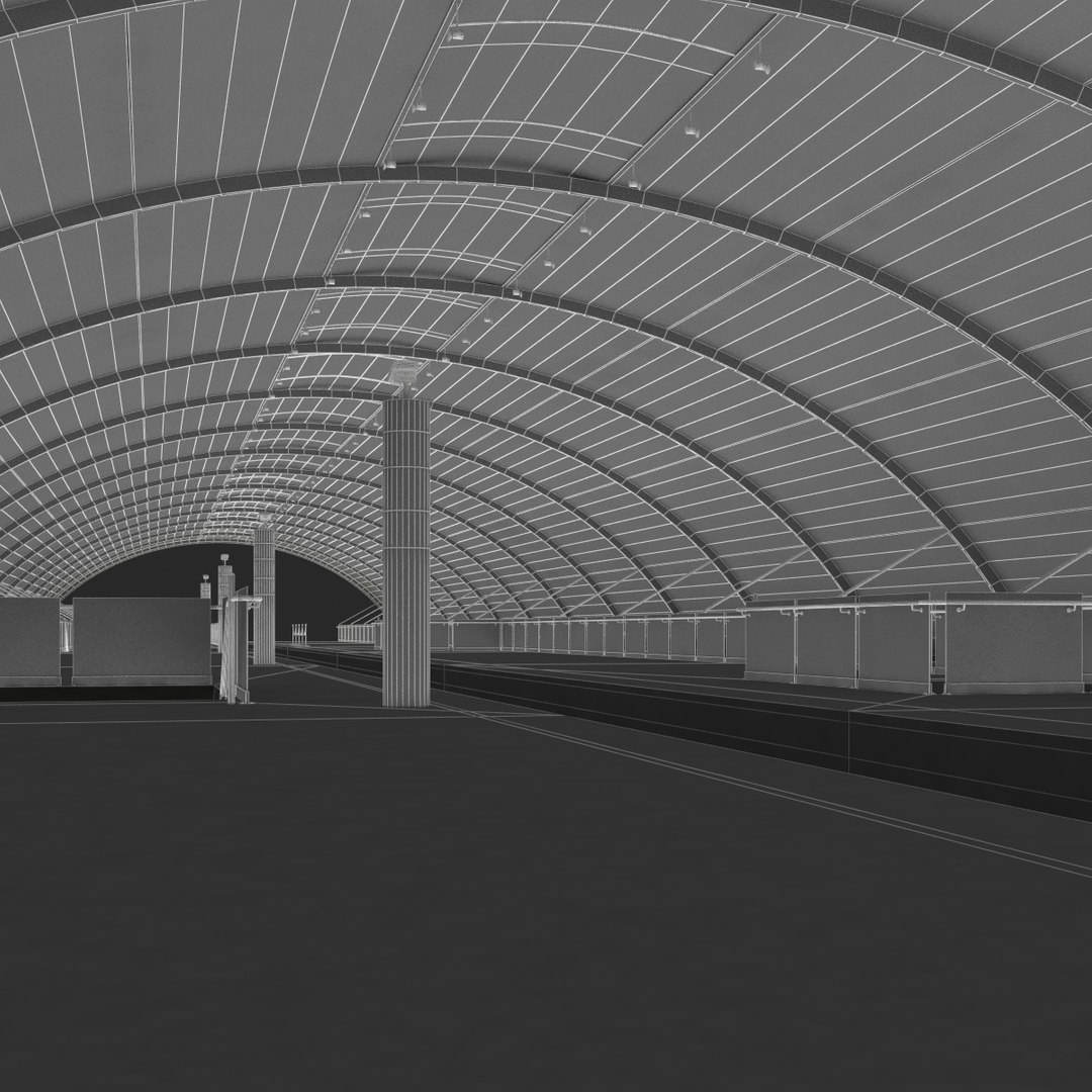 3d Subway Station 3 Model