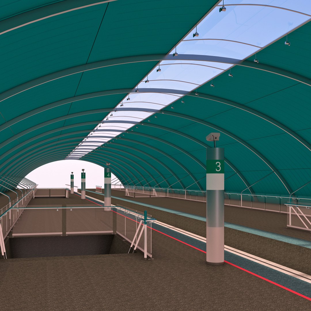 3d Subway Station 3 Model