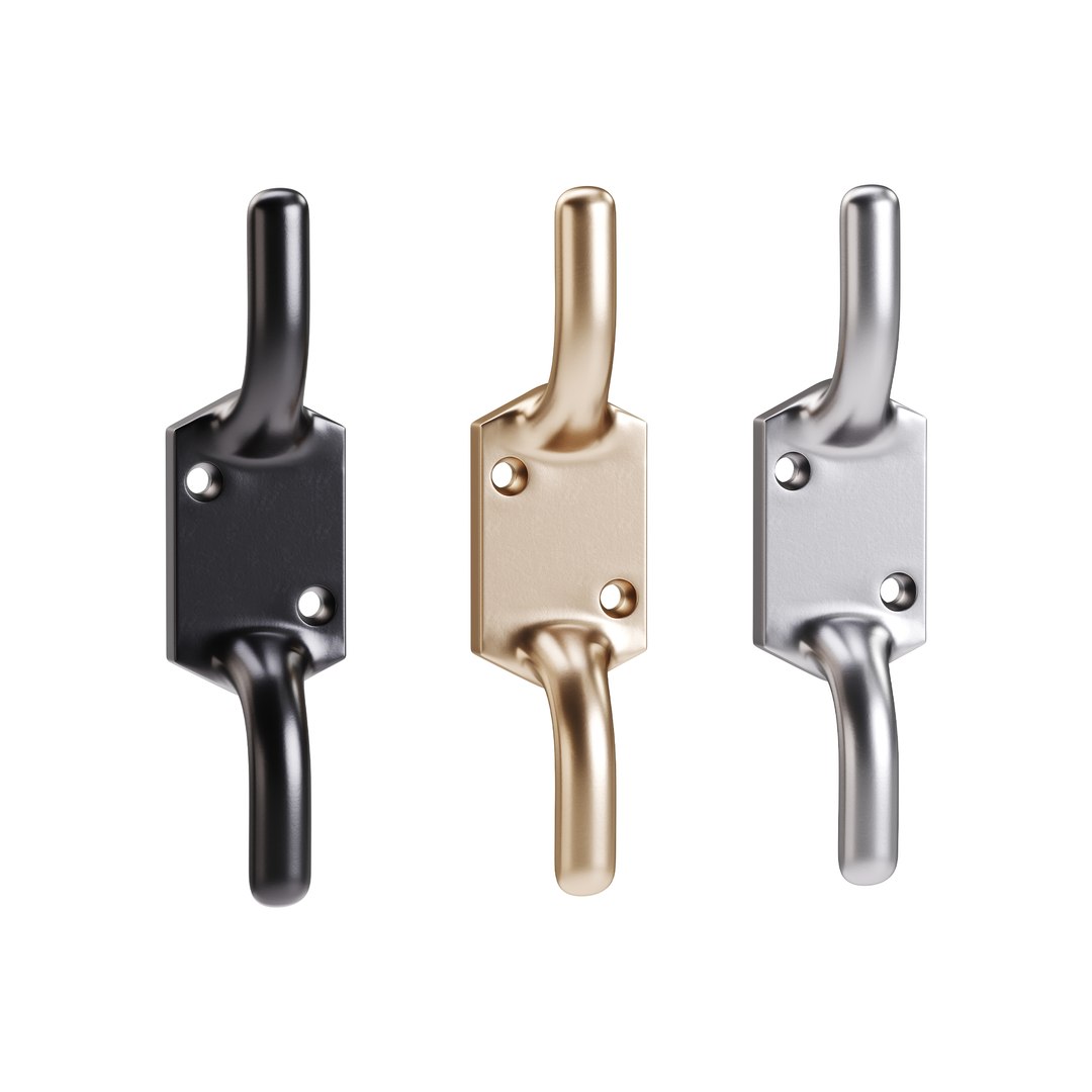Black Window Hooks 3D Model - TurboSquid 2346900