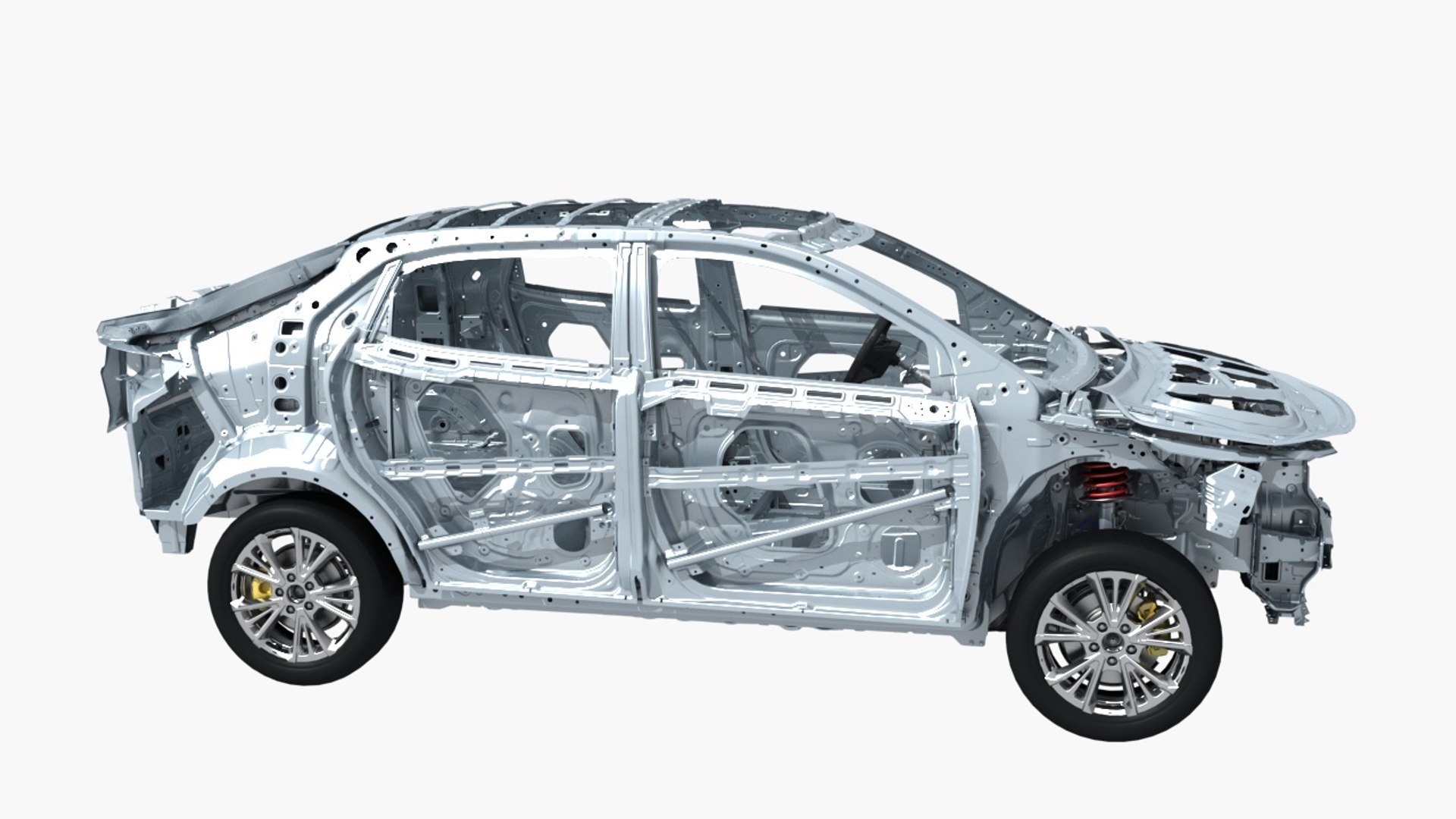 3D Electric Car Chassis Frame - TurboSquid 2332585