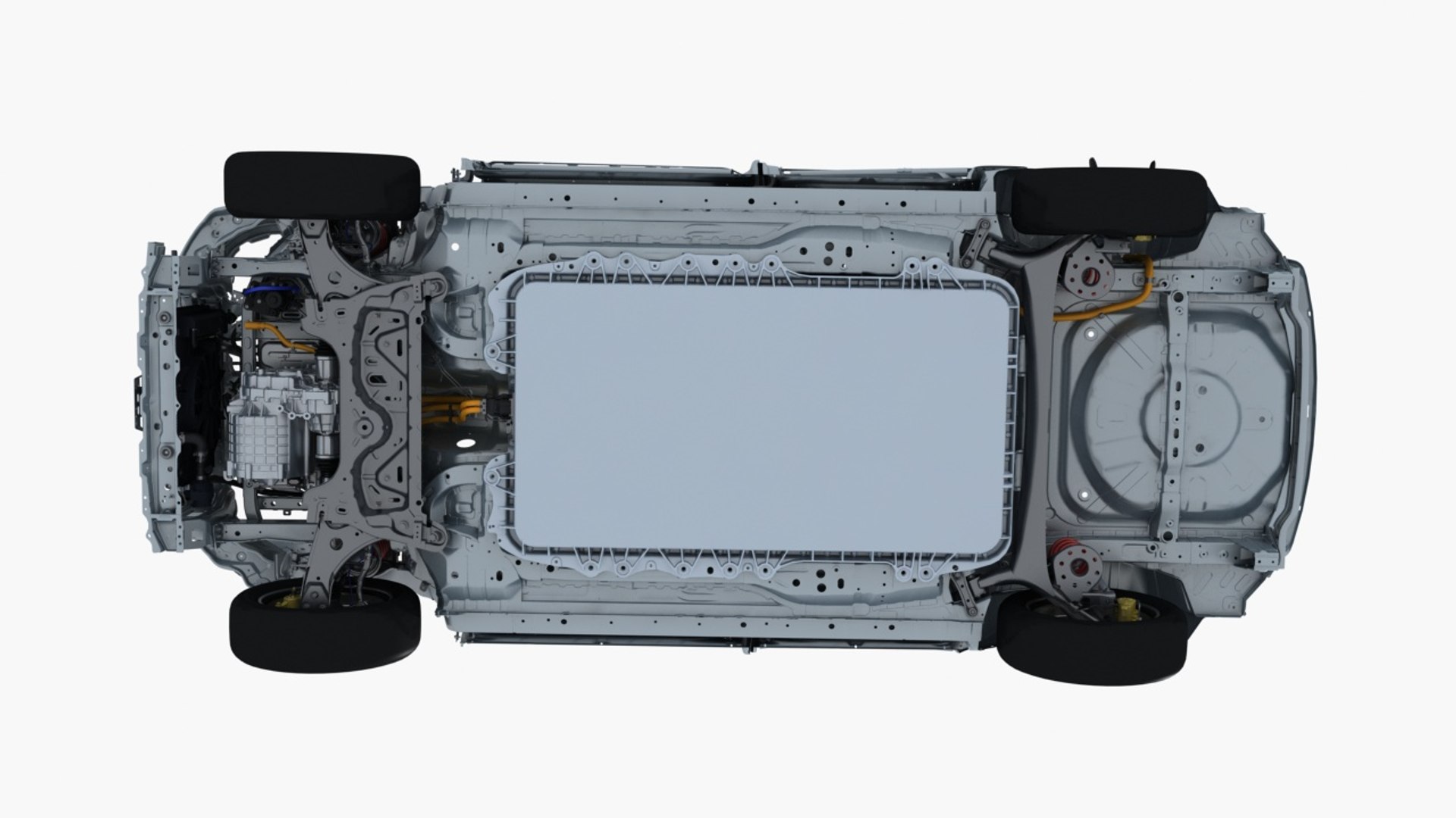 3D Electric Car Chassis Frame - TurboSquid 2332585
