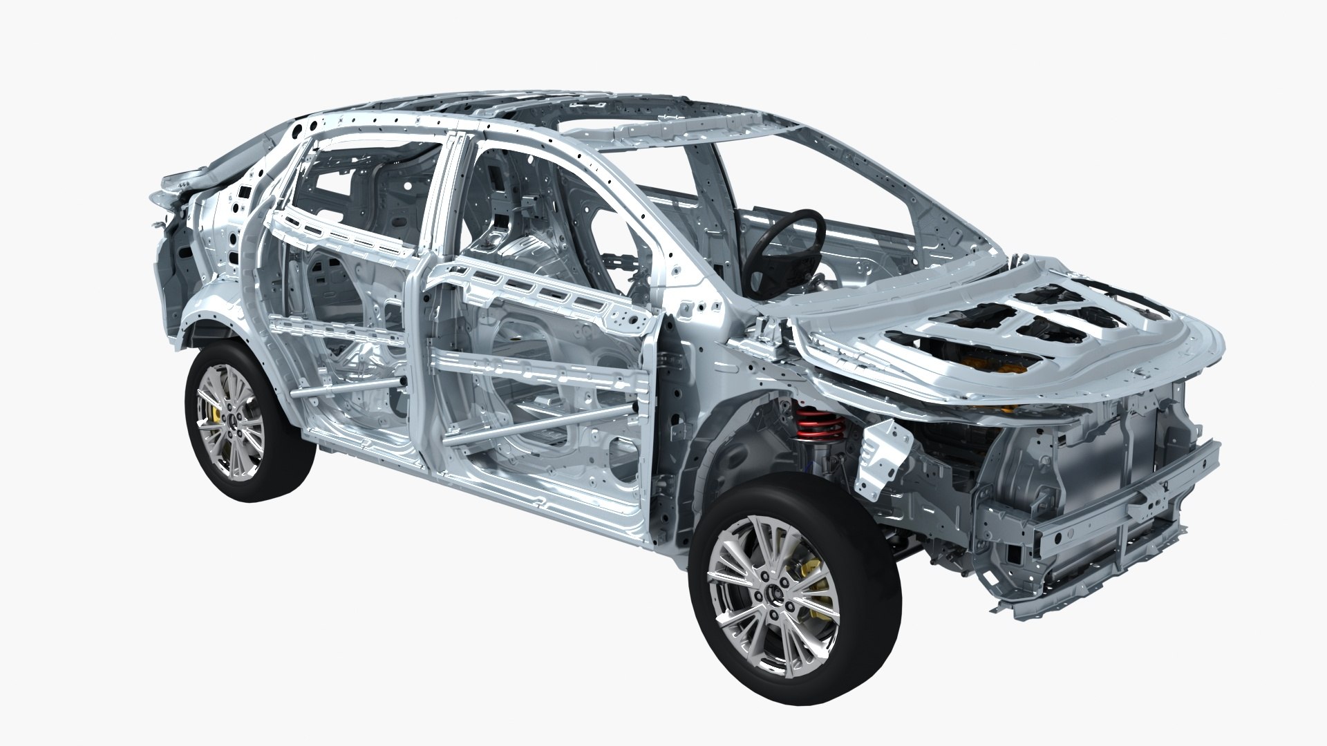 3D Electric Car Chassis Frame - TurboSquid 2332585